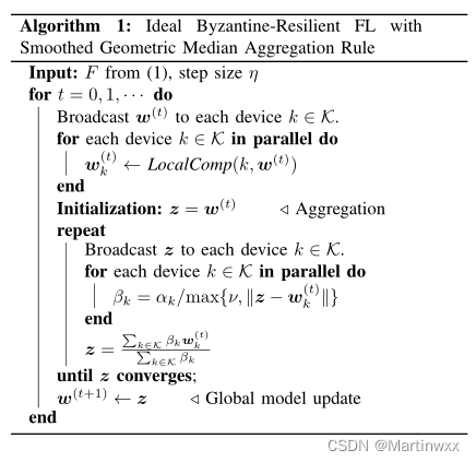 【AirComp&Weiszfeld】Byzantine-Resilient Federated Machine Learning via Over-the-Air Computation ...