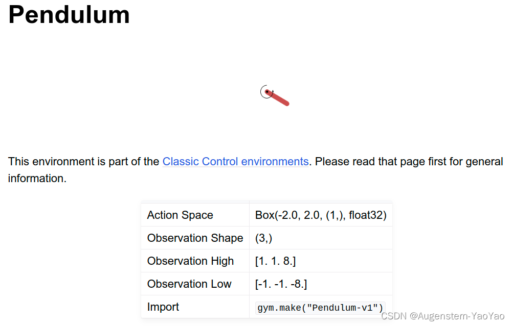 机器学习框架Ray -- 3.1 RayRLlib训练Pendulum-v1-CSDN博客