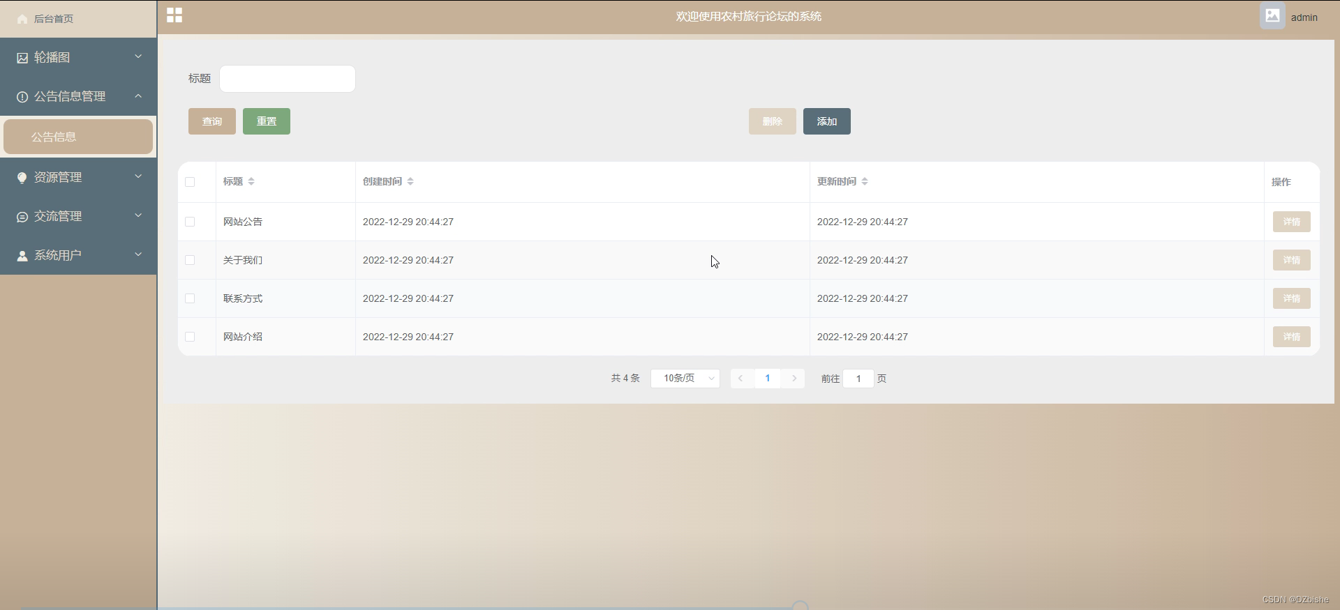 Php农村旅行论坛系统的设计与实现 计算机毕设 附源码 50102 Csdn博客