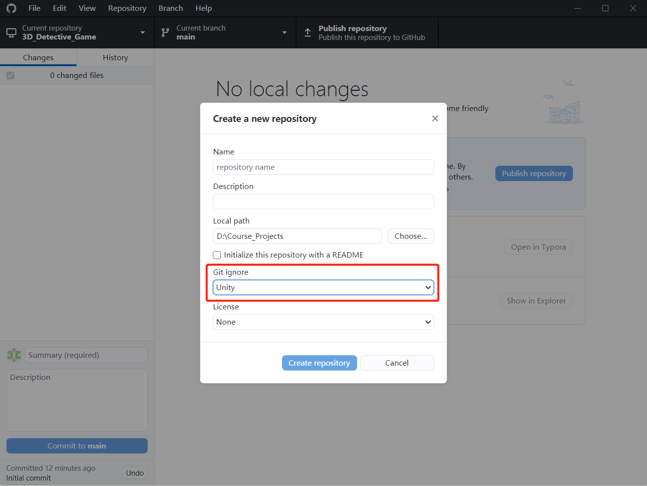 【Unity】使用Github Desktop创建仓库后修改.gitignore文件_unity gitignore usersettings-CSDN博客