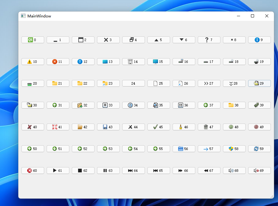 Qt 内置的图标_qapplication.style().standardicon-CSDN博客
