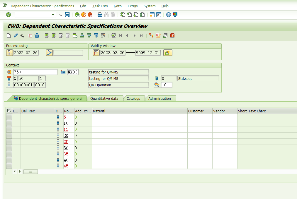 SAP QM创建一个包含Multiple Specification的检验计划_sap 怎么录入多项检测指标-CSDN博客