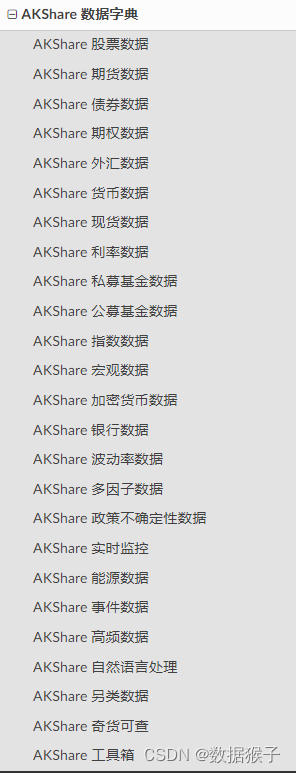 【从零开始玩量化1】AKShare: Python开源财经数据接口库_akshare中文官网-CSDN博客