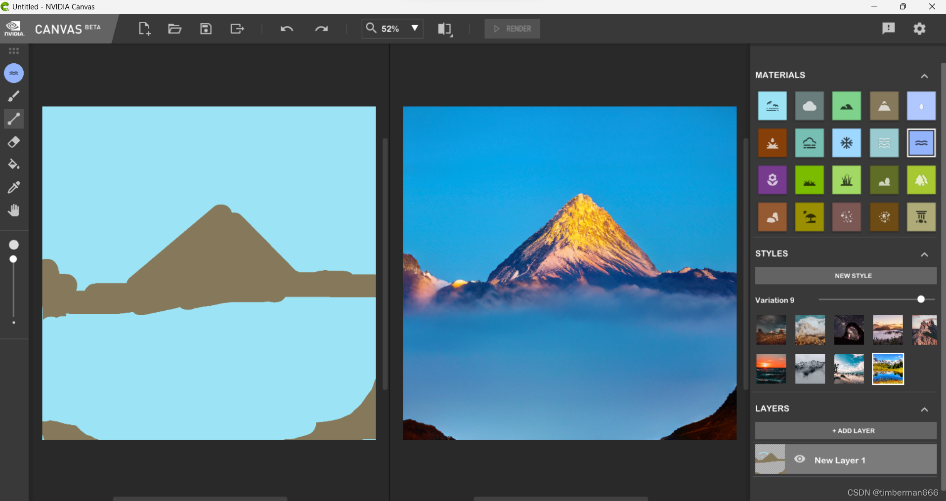 试用AI辅助绘画技术————NVIDIA Canvas_ai canvas by nvidia-CSDN博客