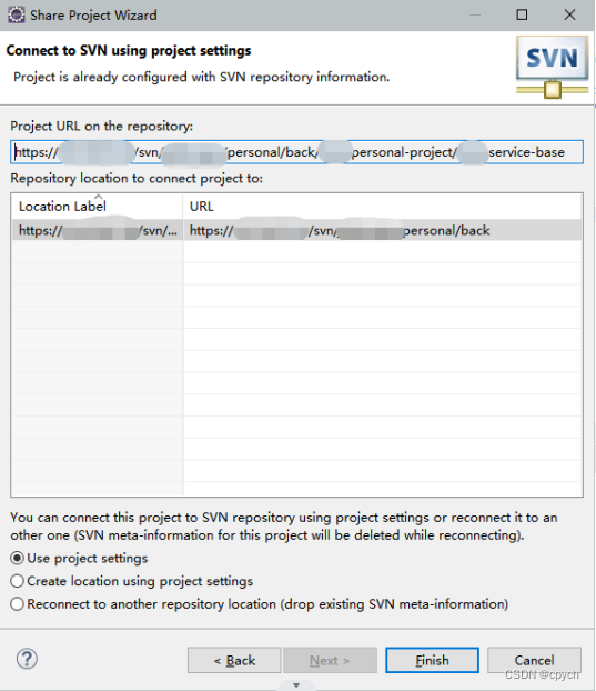 Eclipse嵌套项目部分项目丢失svn源信息eclipse Spring Cloud Svn Csdn博客