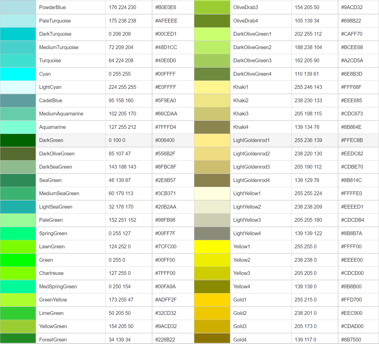 RGB颜色表_csdn颜色表rgb-CSDN博客