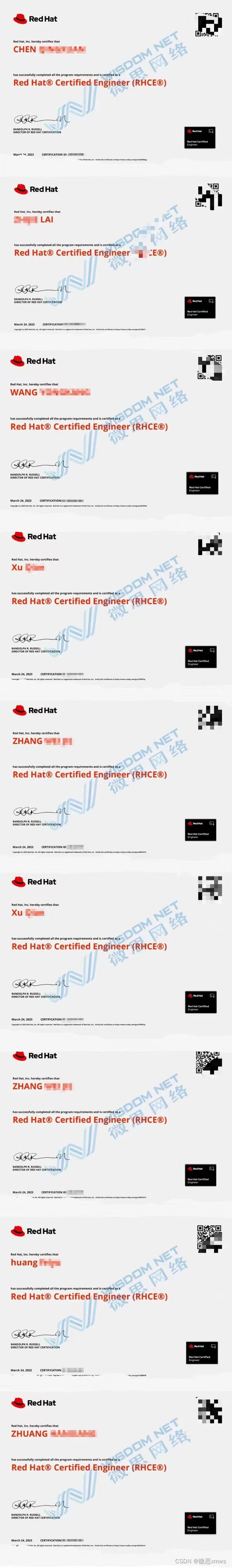 2023年3月| 红帽RHCE考试战报-微思红帽官方授权培训中心_rhce全国考点-CSDN博客
