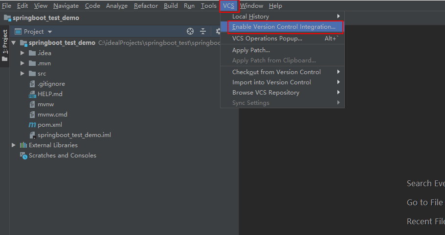 本地使用Idea创建SpringBoot项目并给gitee托管_idea如何把一个springboot项目改造为git项目-CSDN博客