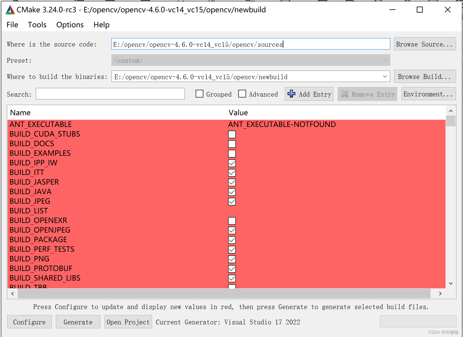 opencv#6 opencv 4.6.0安装-CSDN博客