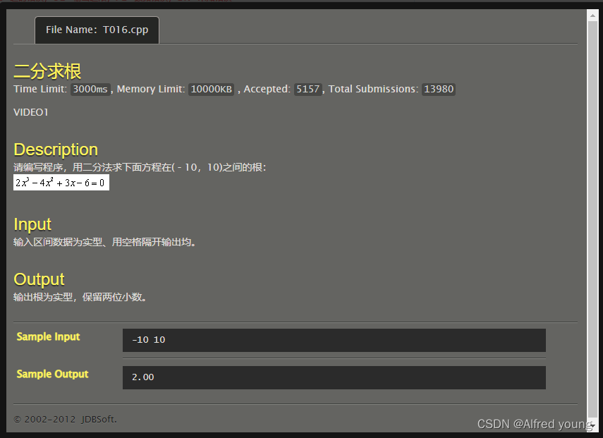 NOJ——西北工业大学C语言练习（2）_西工大noj100题答案c语言全-CSDN博客