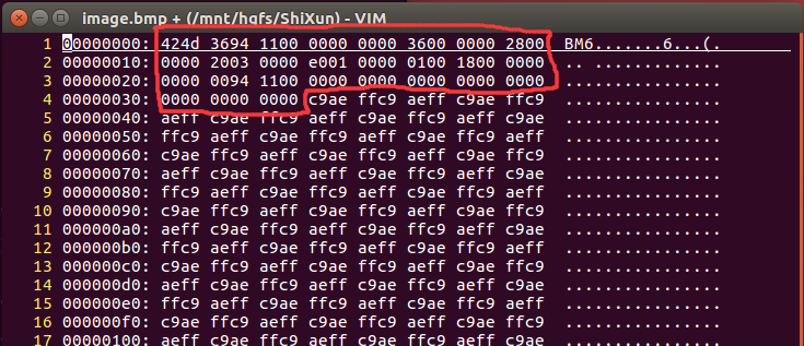 Linux使用vi或vim查看图片文件二进制数据，通过读取BMP头文件数据获取图片宽高_查看图片二进制编码-CSDN博客
