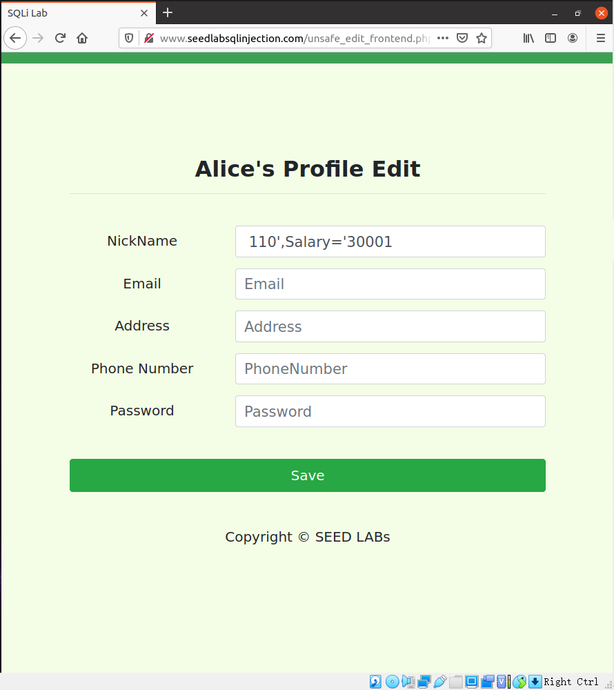 从入门到入土：[SEED-Lab]-SQL注入攻击|SQL Injection Attack Lab|详细说明|实验步骤|实验截图 ...