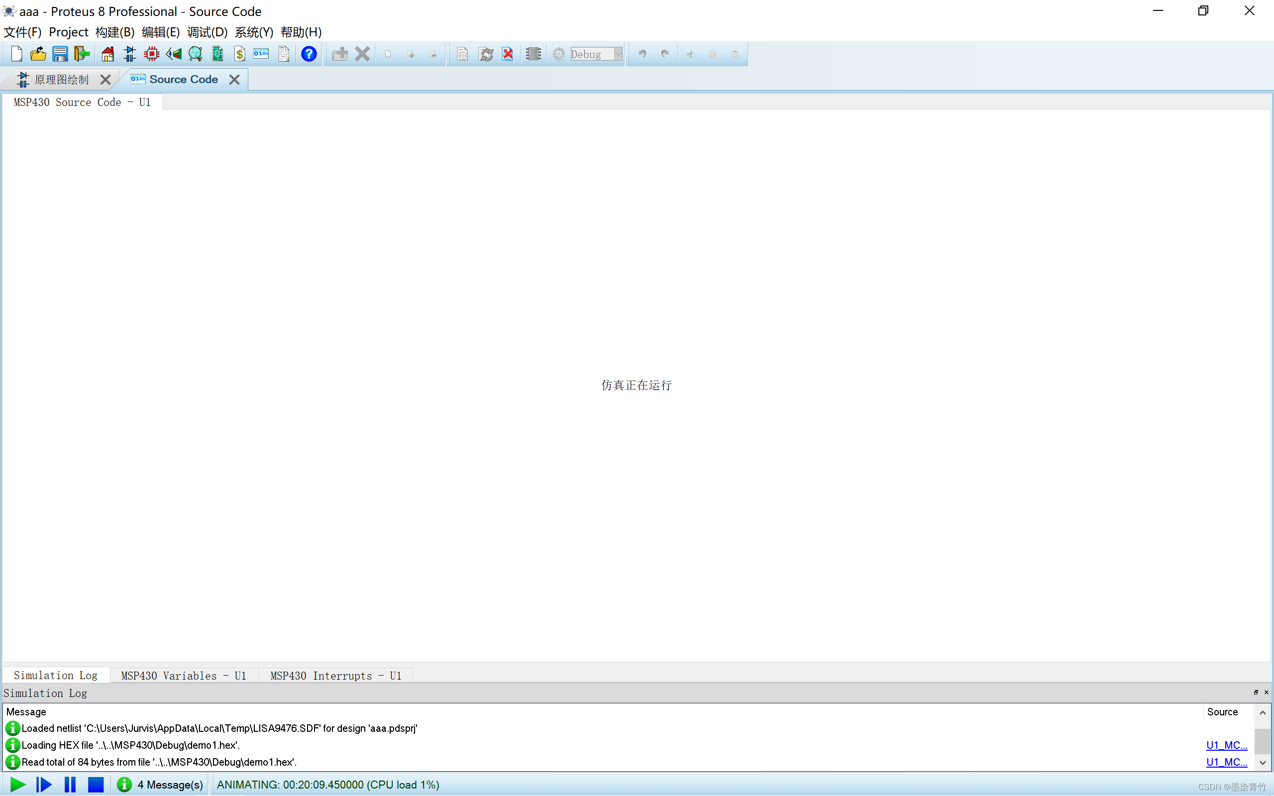 CCS与Proteus联合仿真（MSP430）_ccs proteus-CSDN博客