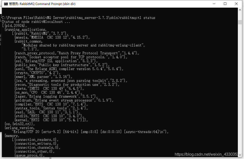 [RabbitMQ] unable to connect to epmd (port 4369) on LAPTOP-OEEU0NUN: address (cannot connect to ...