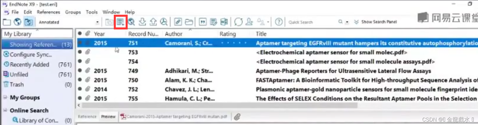 EndNote X9新版教程【学习笔记】_endnote怎么复制文章标题-CSDN博客