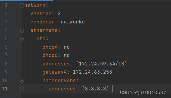 【linux】手动配置静态IPv4_linux配置ip4-CSDN博客