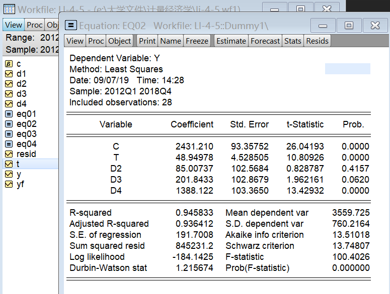 计量经济学笔记4-Eviews操作-可线性化模型与虚拟变量_eviews多元非线性回归模型-CSDN博客