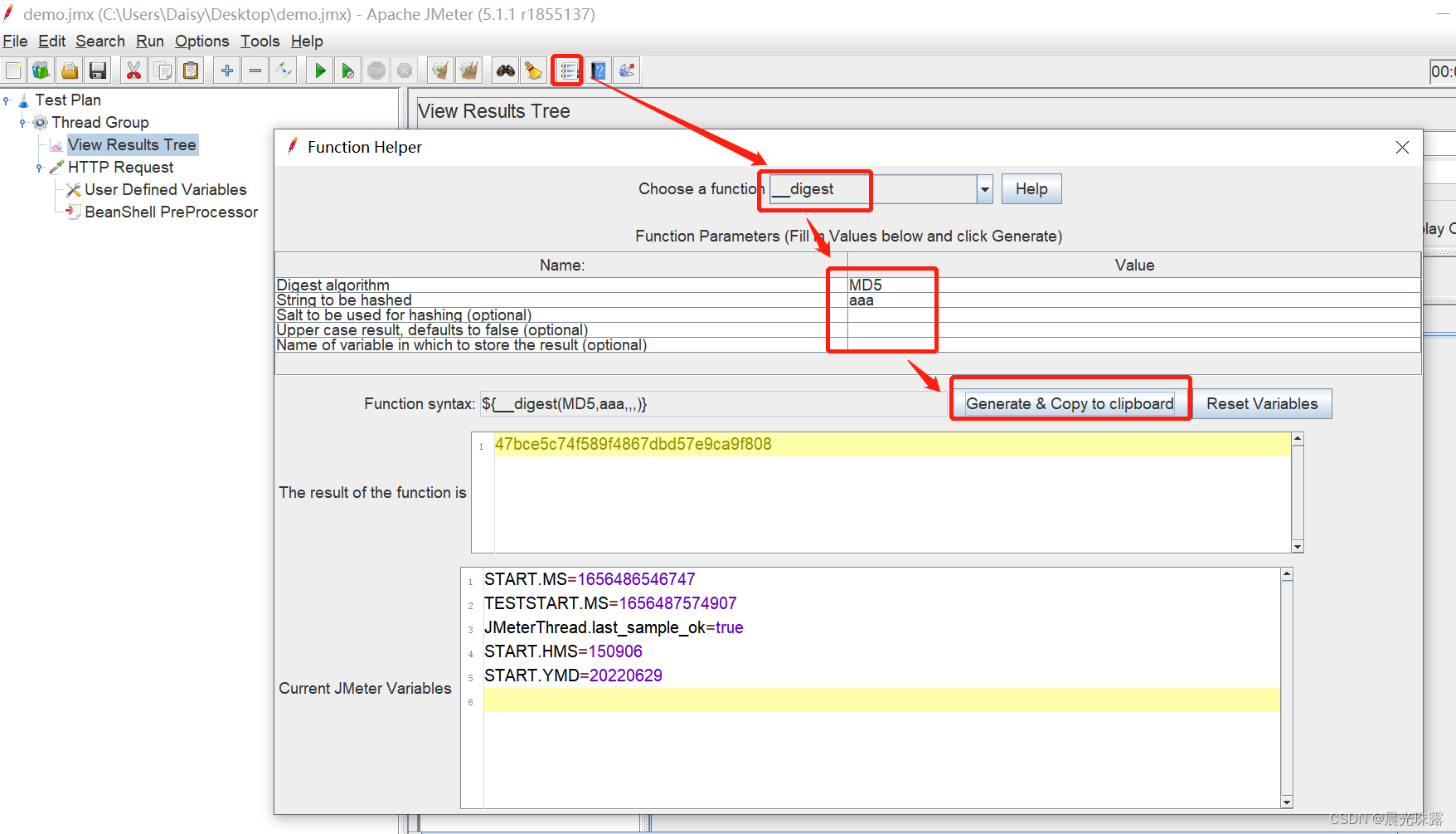 Jmeter-对字符串进行md5加密的常用方法_jmeter md5加密-CSDN博客