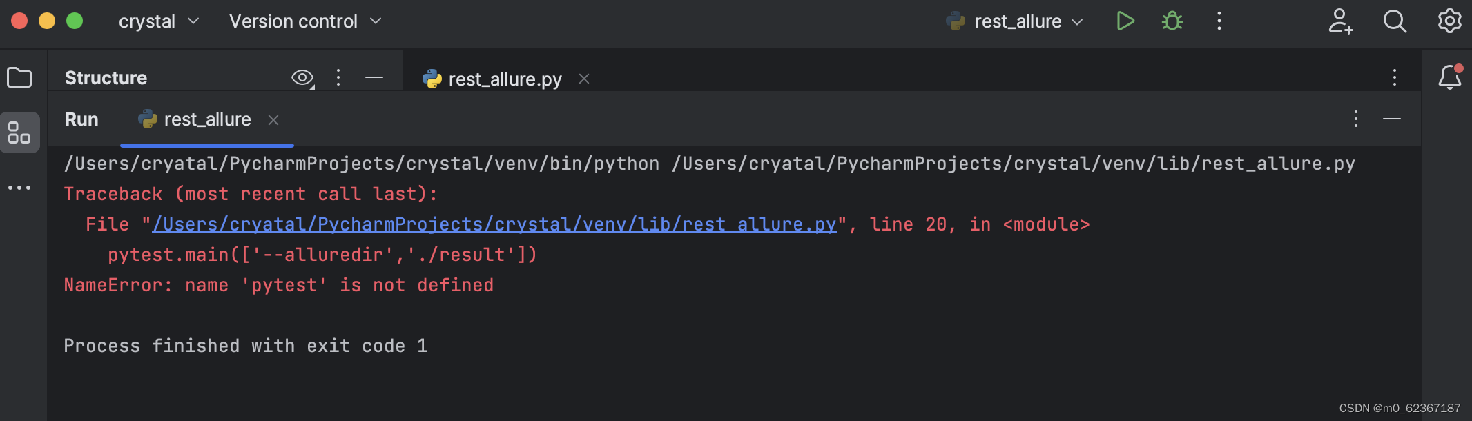 mac系统使用pytest+allure生成测试报告总是报错_mac 运行 pytest 命令-CSDN博客