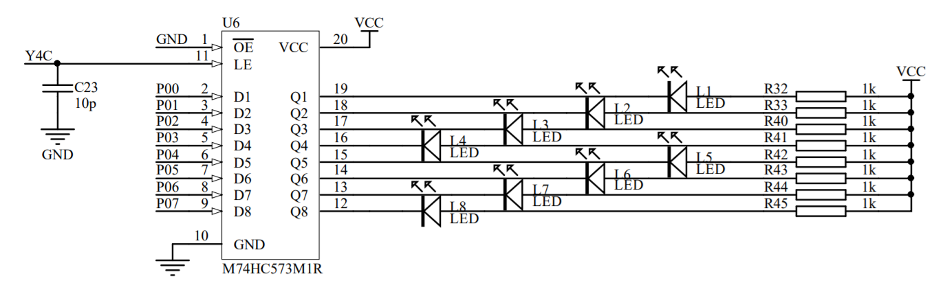 《蓝桥杯CT107D单片机竞赛板》：LED模块_ct107d单片机板v20原理图高清-CSDN博客