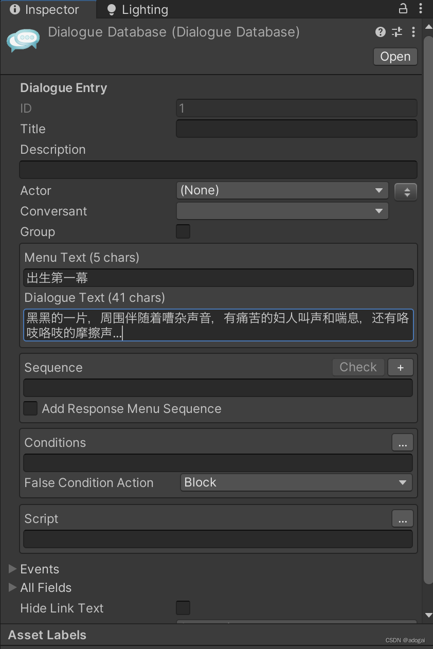 Dialogue System For Unity使用(二)实战unity Dialogue System Csdn博客