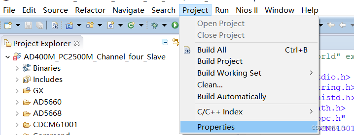 NIOS II里出现Could not find include file ‘system.h‘ on include paths._nios无法识别到include文件-CSDN博客