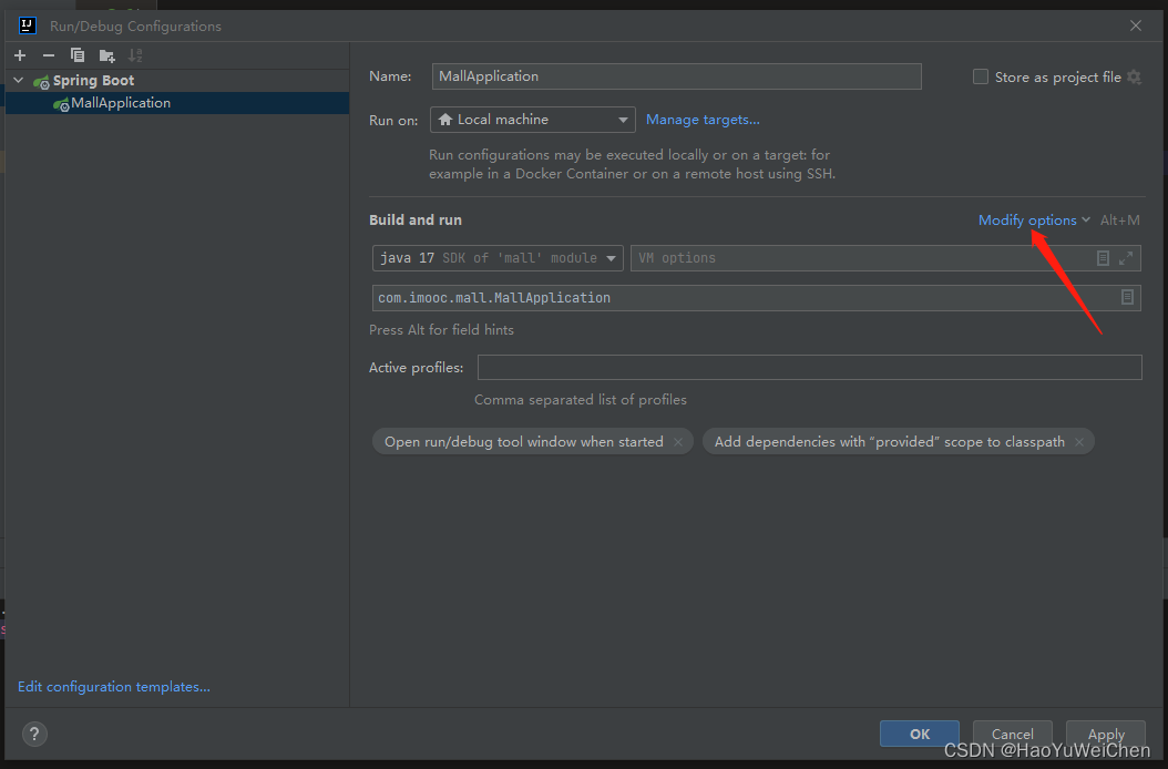 Spring Boot项目的一个警告提示 Disable Launch Optimization Csdn博客