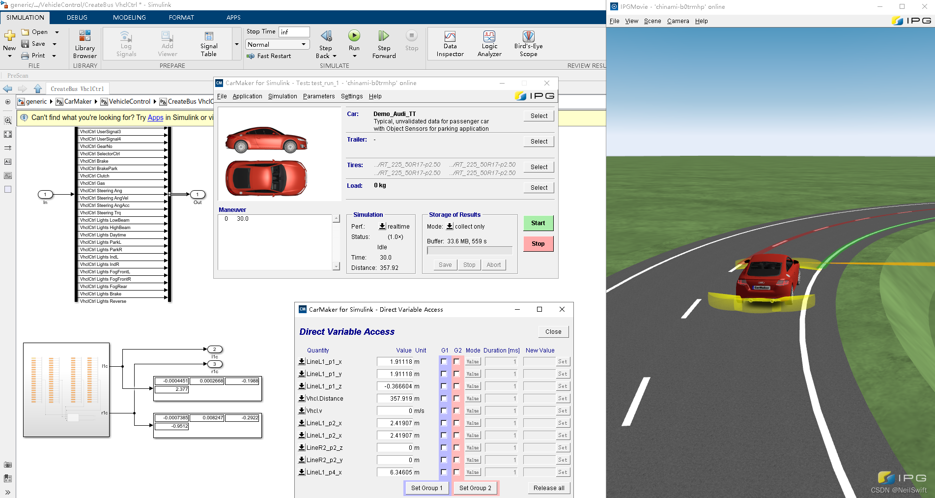 carmaker/matlab联合仿真(三) 生成车道线点，拟合多项式方程_carmaker中雷达数据怎么传出来-CSDN博客