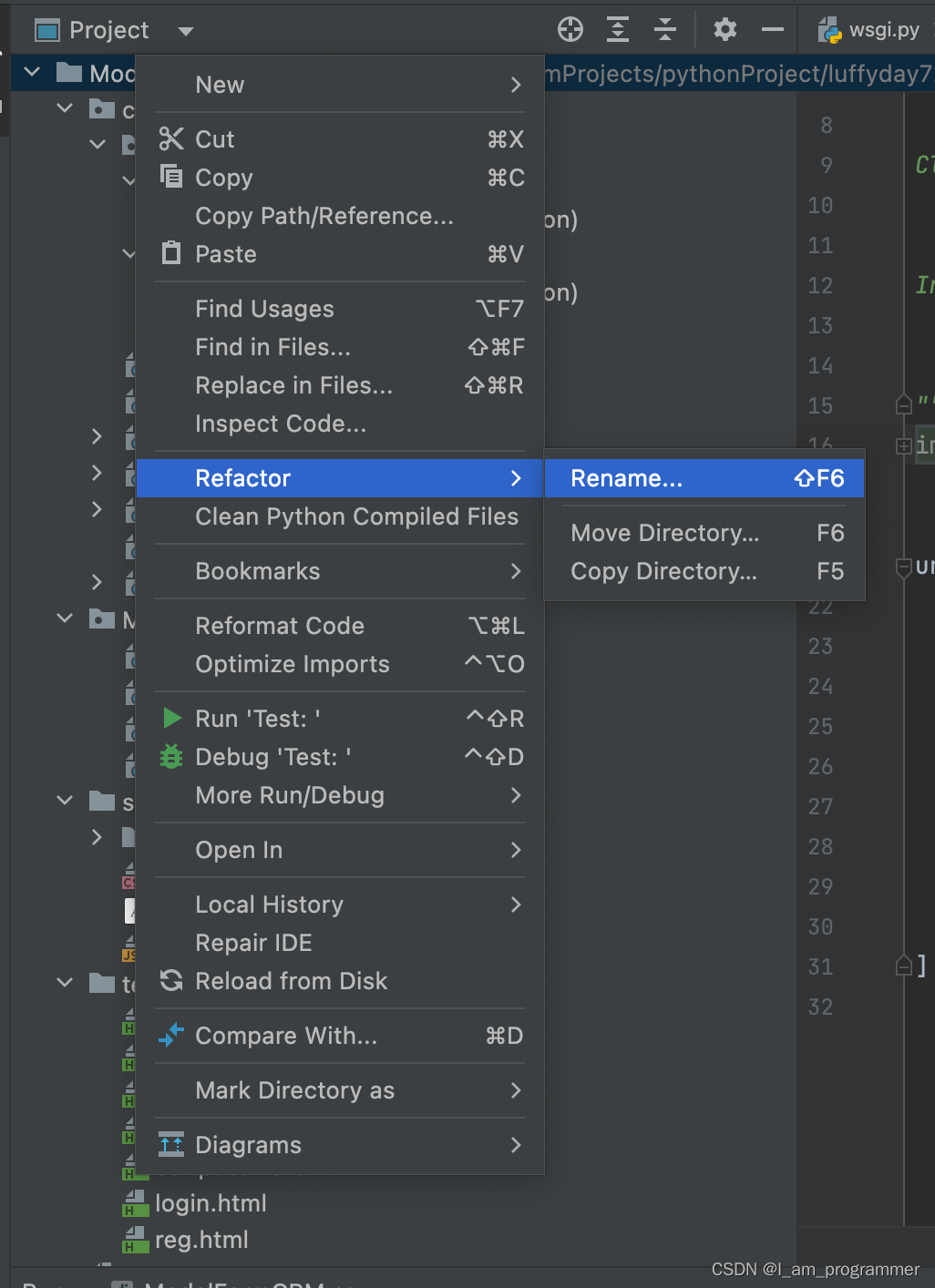 Django项目重命名流程_pycharm django项目改名-CSDN博客