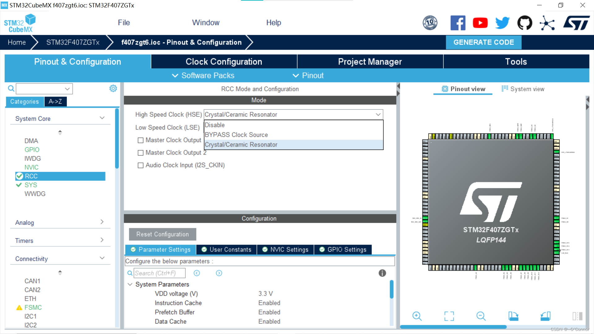 STM32F4使用FSMC驱动4.3寸触摸屏(HAL库+CubeMX)_hal库f4 fsmc-CSDN博客