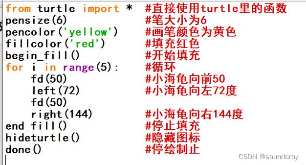 利用python绘制五角星python绘制黄色五角星 Csdn博客 