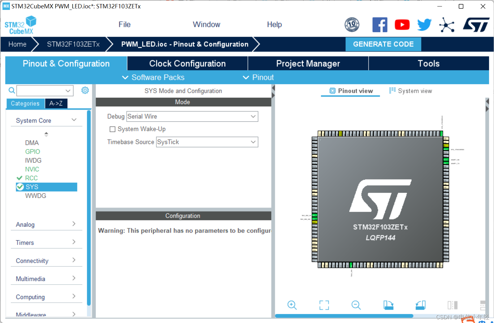 Stm32 Cubemx 呼吸灯 Stm32cubemx Led 呼吸灯 Csdn博客