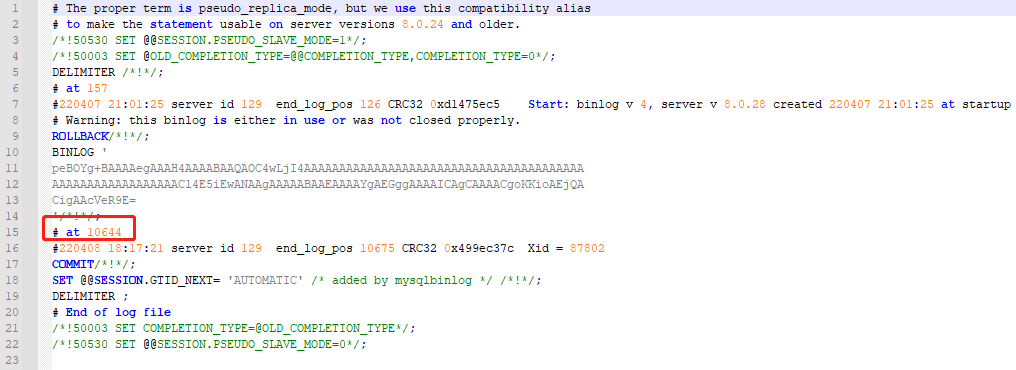 mysqlbinlog命令使用_#the proper term is pseudo replica mode, but we us-CSDN博客