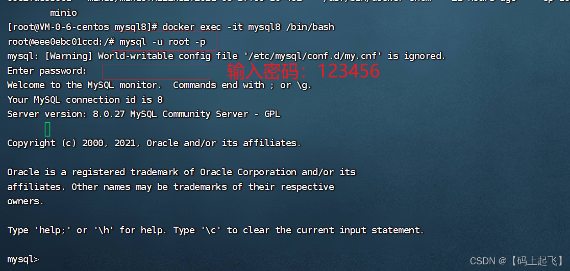 Docker安装Mysql 8.0.26数据持久化到宿主主机保姆级教程_docker上安装mysql8.0.26+-CSDN博客