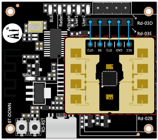 安信可雷达蓝牙Rd-Kit调试板教程①：快速实现雷达数据检测与配置，配合安信可配网助手APP可视化展示单人、多人检测、精准测试、状态判断、手势 ...