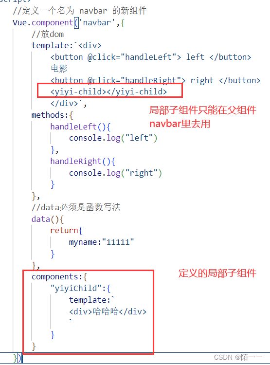 Vue组件定义vue 如何定义组件 Csdn博客
