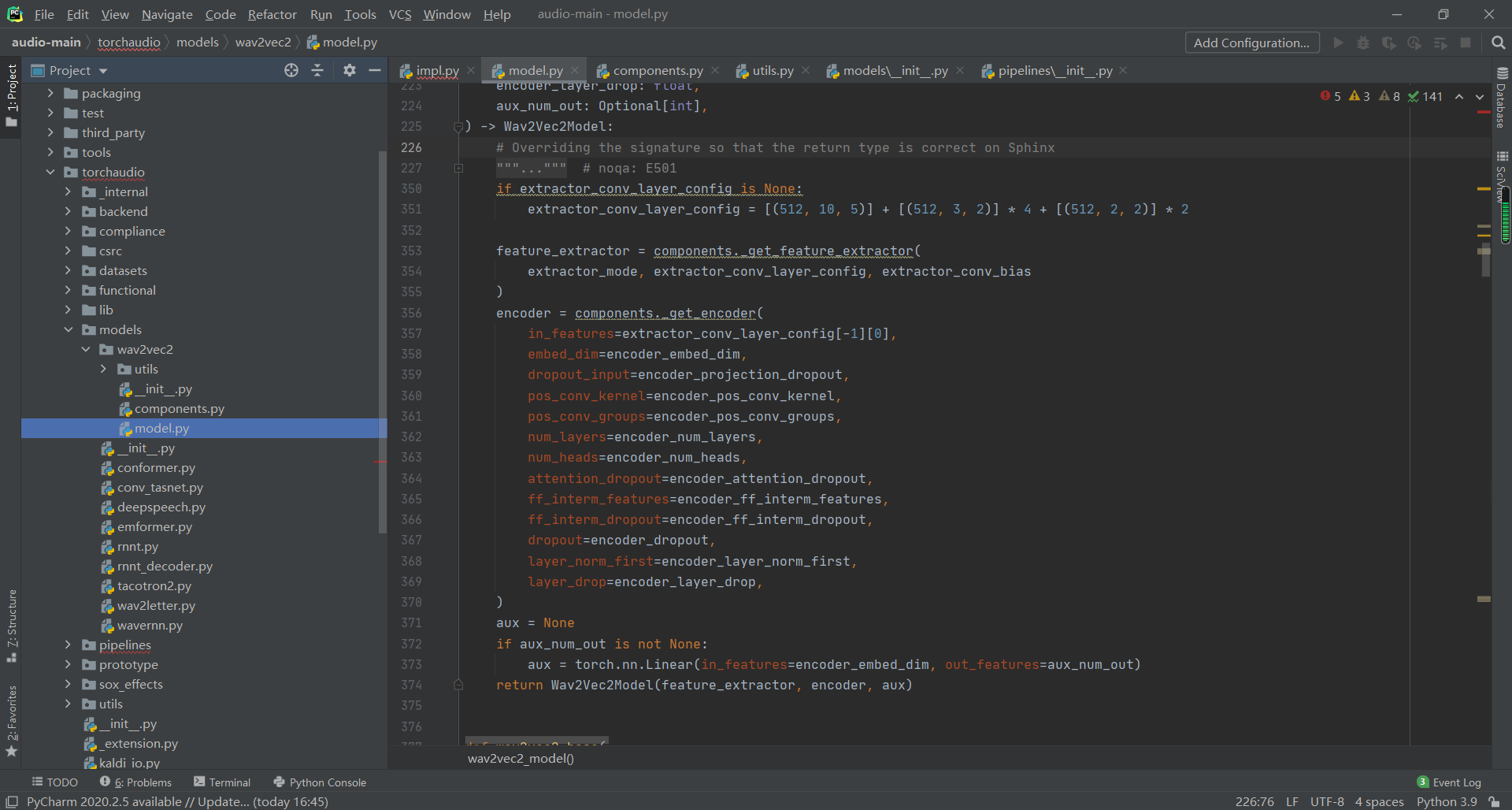 探究torchAudio中wav2vec2的源码（一）_wav2vec2model-CSDN博客