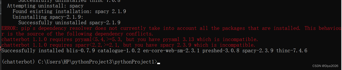 菜鸟级安装chatterbot--亲测有效！！！_chatterbot安装-CSDN博客