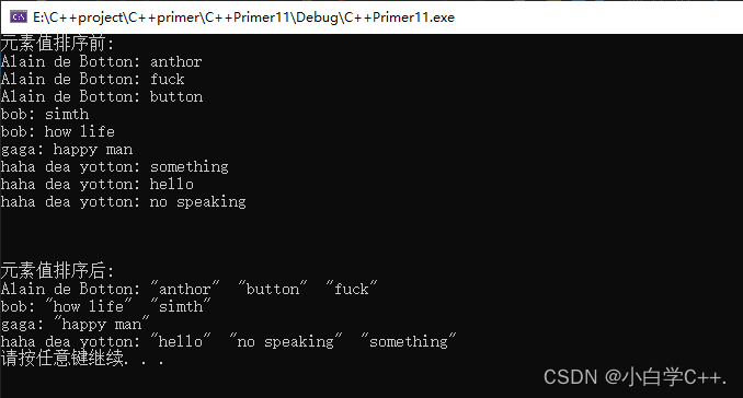 C++Primer11.3.5节练习_c++primer 课后练习11.3.5-CSDN博客