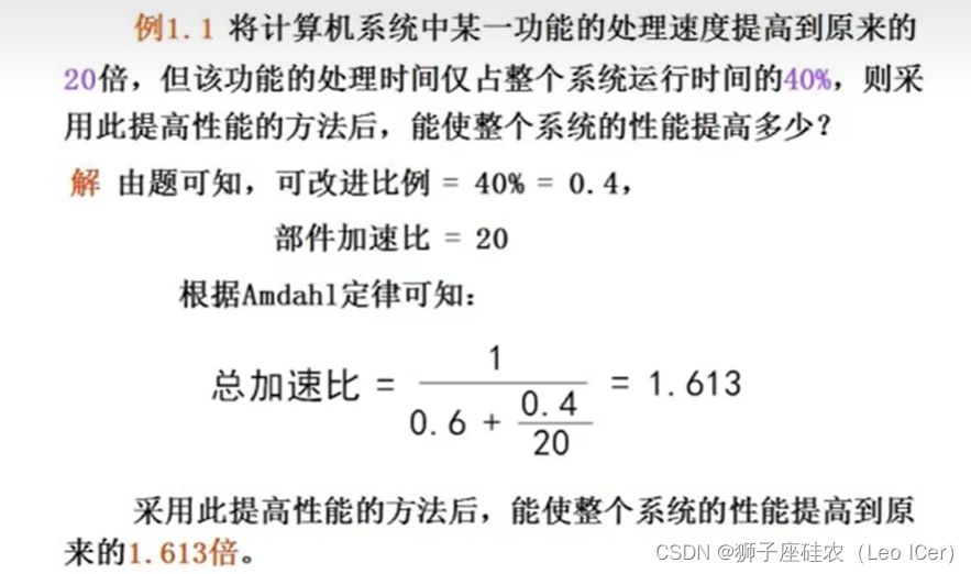 系统加速比（amdahl定律）-CSDN博客