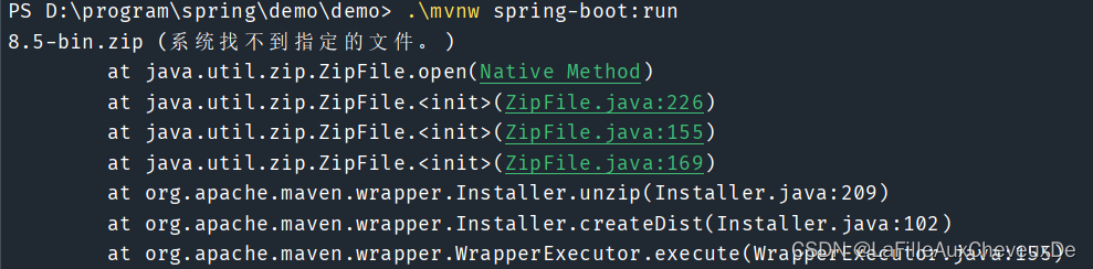 IDEA mvnw spring-boot:run运行失败 mvnw : 无法将“mvnw”项识别为 cmdlet、函数、脚本文件或可运行程序的名称。_mvn spring-boot:run报 ...