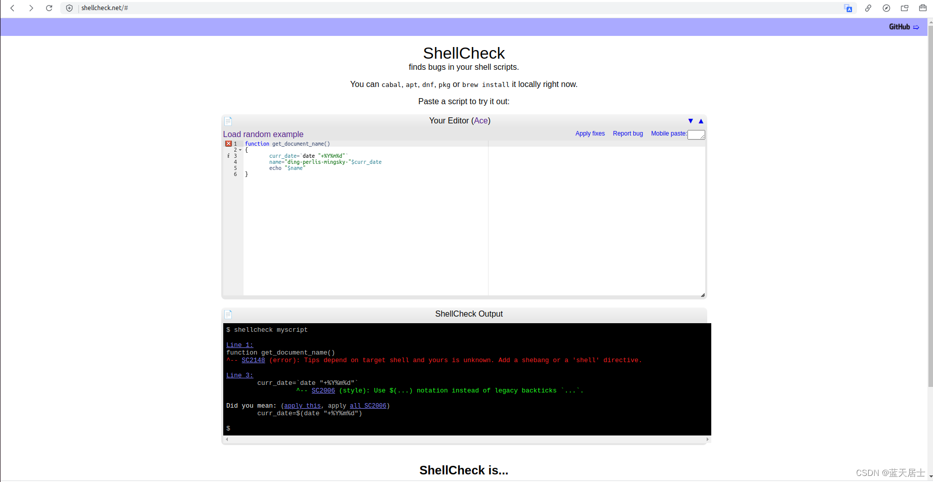shell代码规范及相关代码检查工具_shell编码规范检查程序-CSDN博客