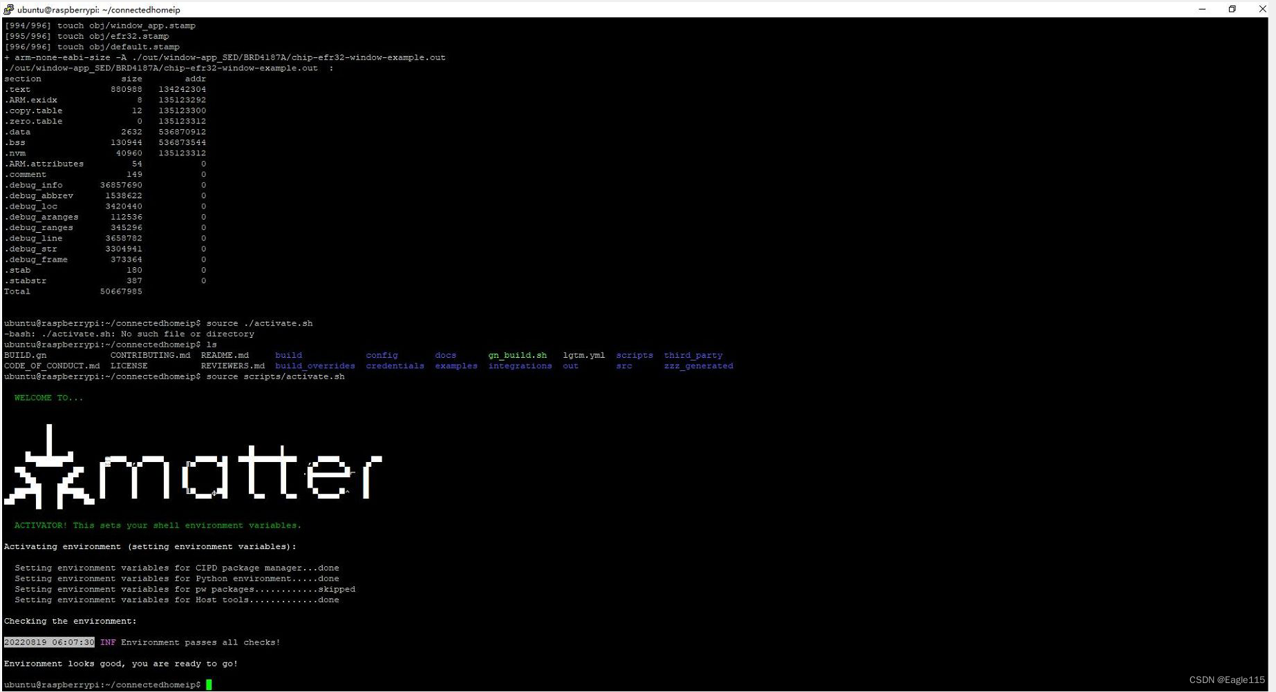 在树莓派4B上构建芯科-EFR32的matter的开发环境_树莓派 matter-CSDN博客