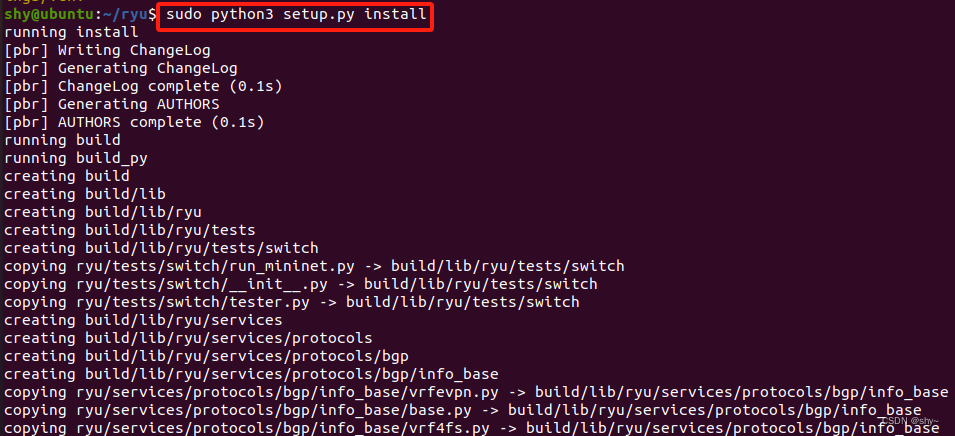 Ubuntu20.04中搭建SDN环境（超详细）_sdn环境搭建-CSDN博客