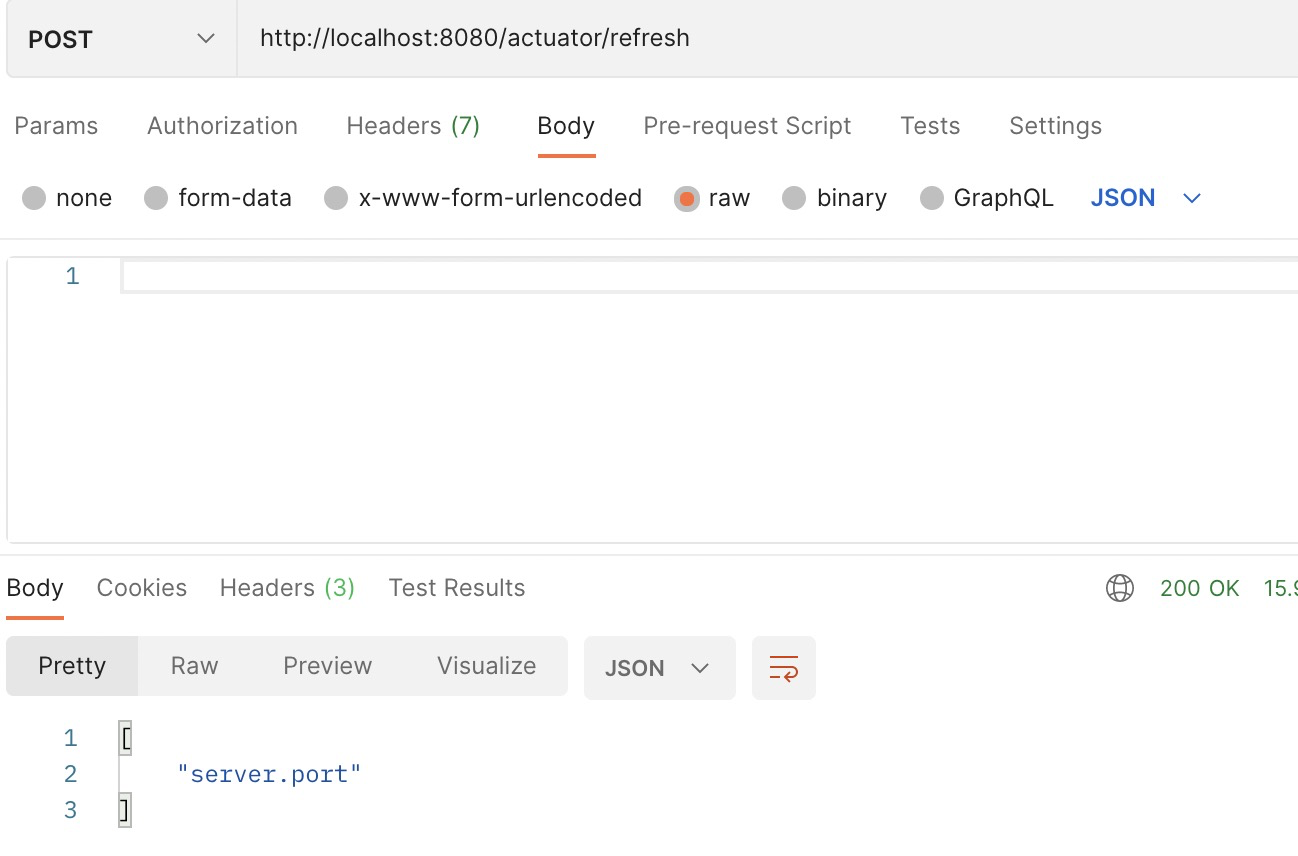 @RefreshScope刷新配置文件原理（2）_actuator/refresh 返回中括号-CSDN博客
