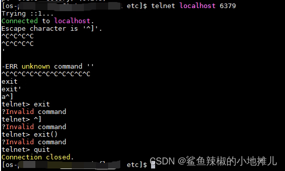 Linux下怎么退出telnet命令行_linux telnet退出-CSDN博客