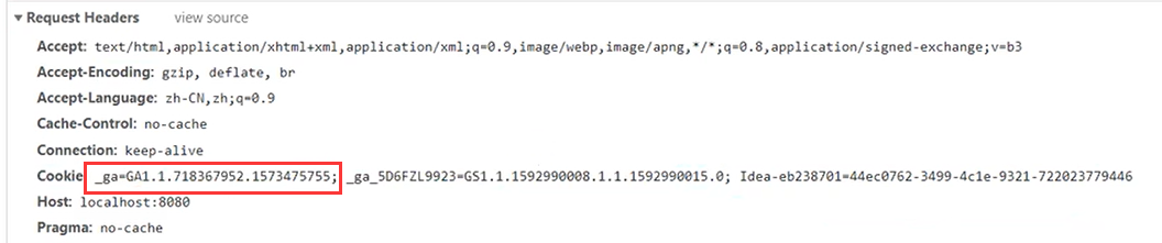 MissingRequestCookieException: Required cookie ‘_ga‘ for method ...