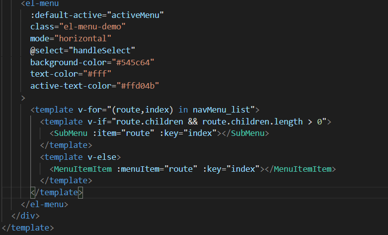 elementui//el-menu 的 mode设为horizontal 后，横向后，有bug。el-menu 下如果引用组件，组件模板的 div 也会渲染，阻断了样式！！！_el-menu ...
