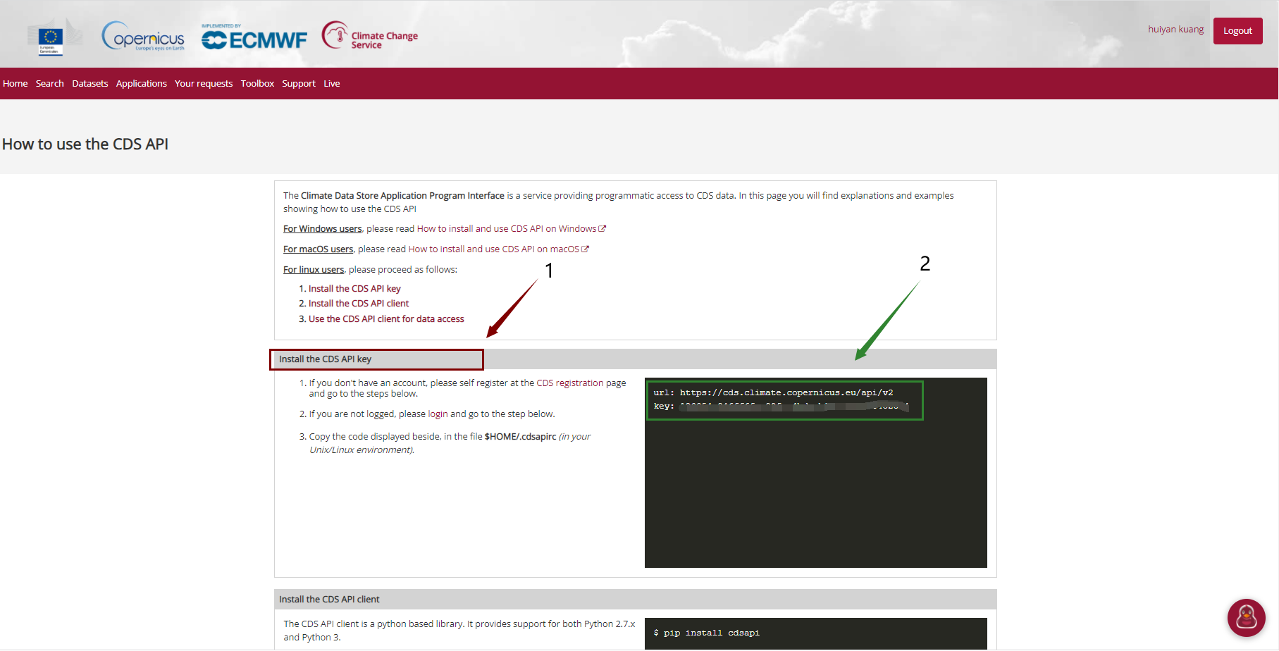使用Python下载ERA5 再分析资料报错Exception: Missing/incomplete configuration file: C:\Users\win/.cdsapirc_为 ...