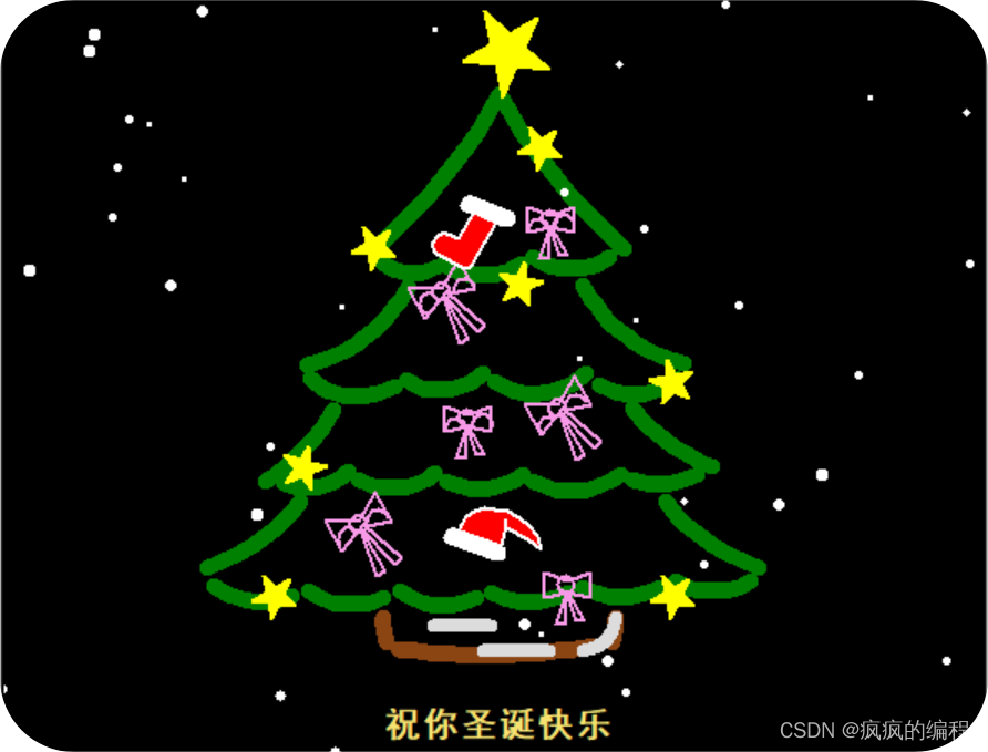 （python实例源代码3）跟圣诞树杠上了，最美的和最可爱的圣诞树必须要占一个python圣诞主题案例 Csdn博客 